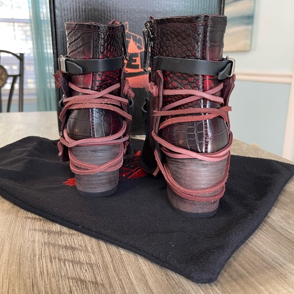 Freebird by Steven | Shoes | Freebird Crue Wine Multi Bootie | Poshmark